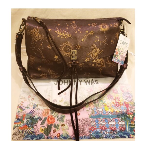 Johnny Was | Bags | Johnny Was Shoulder Bag Brown Premium Italian ...